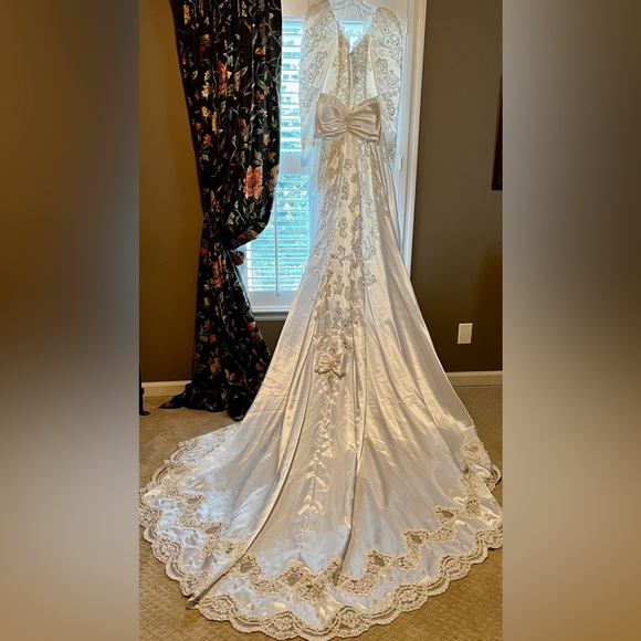 Mori Lee | Dresses | Morilee Vintage Wedding Gown With Cathedral Length ...